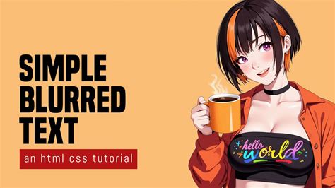 Blurred Text In Html Css Youtube