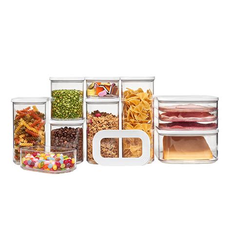 9 X Clear Kitchen Storage Canisters Not A Boring Box