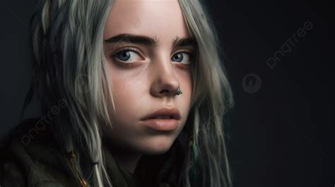 금발 머리에 피어싱을 한 소녀 빌리 아일리시 새로운 사진 배경 일러스트 및 사진 무료 다운로드 Pngtree