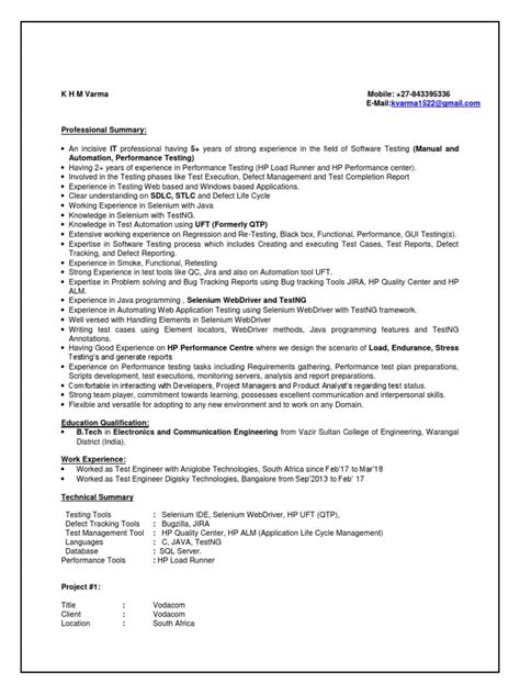 Varma Testing Cv Pdf Selenium Software Web Application