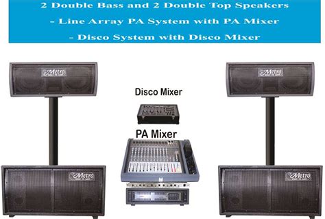 Line Array PA System Metro Systems