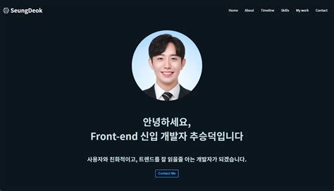 Github Chuseungdeok Portfolio Seungdeoks Portfolio