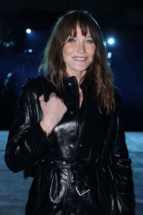 CARLA BRUNI At Ami Alexandre Mattiussi FW2023 2024 Show In Paris 01 19