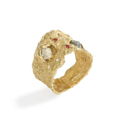 Colibri Raw Diamond Ring By Emanuela Duca