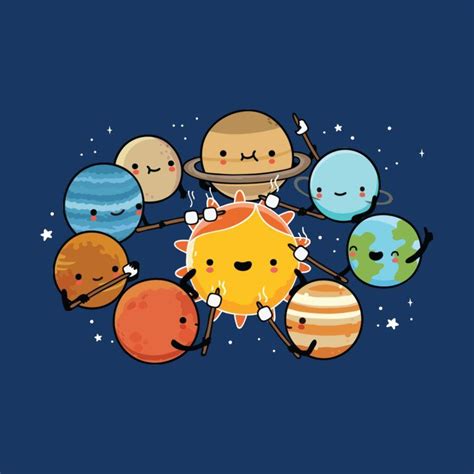Planets Camping Wawawiwadesigns Artist Shop Cute Doodles Cute Cartoon Wallpapers Funny
