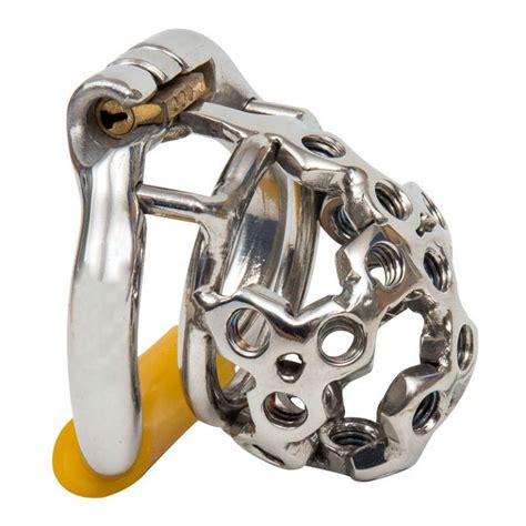 Stainless Steel Small Spiked Chastity Cage Sq16251 Smbsm