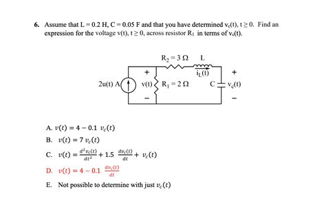 Solved Assume That L 0 2H C 0 05F And That You Have Chegg Com