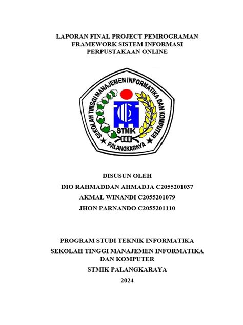 Kelompok 7 Laporan Pemrograman Framework Pdf