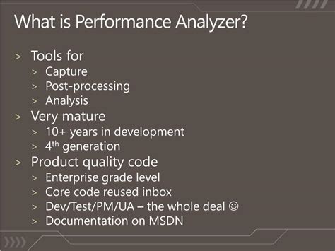 Ppt Performance Analysis Using Windows Performance Toolkit Powerpoint