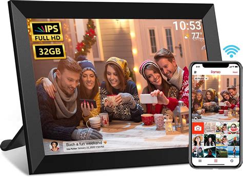 Frameo Wifi Digital Photo Frame 101 Inch Digital Picture Frame With