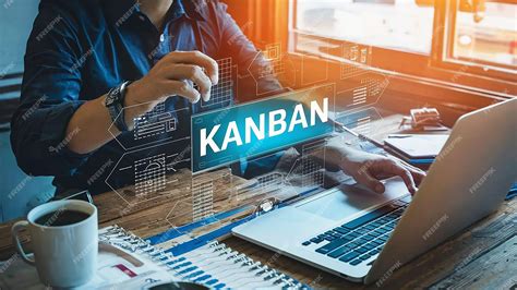 Premium Photo Business Developer Using Kanban Board Framework On