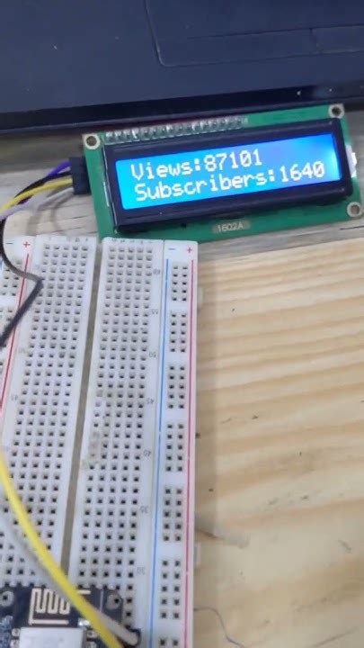Youtube Subscribe Count Using Nodemcu 8266 At Home Arduino Nodemcu Nodemcu8266 Youtube