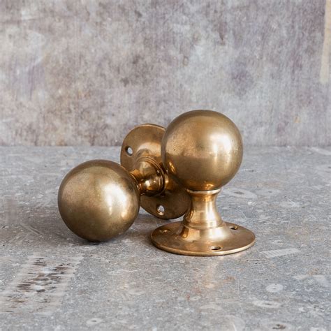 Pair Of Victorian Brass Door Knobs Lassco Englands Prime Resource