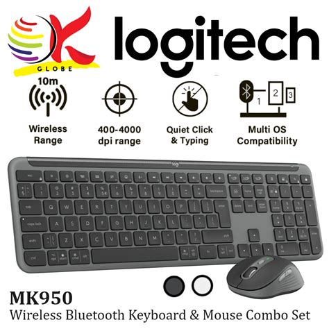 Logitech Signature Mk950 Slim Wireless Combo Set Keyboard And Mouse
