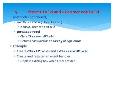 Ppt Java Graphical User Interface Components Powerpoint Presentation Id3553432