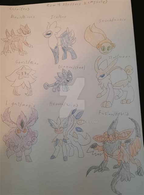 Mysule Row 4 Starters 2 By Drn1234 On Deviantart