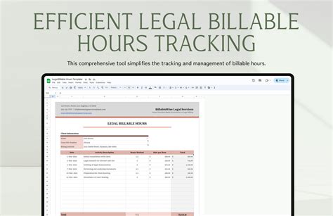 Legal Billable Hours Template Template Net