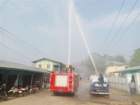ကလေးဝမြို့တွင် မီးဘေးအန္တရာယ် ကြိုတင်ကာကွယ်ရေး လက်တွေ့သရုပ်ပြ Information And Public Relations