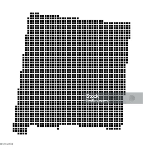 뉴 멕시코 지도 점선 스타일로 뉴 멕시코의지도 디자인을 위한 사각형으로 채워진 미국 주의 테두리 벡터 일러스트 레이 션 Us Republican Party에 대한 스톡 벡터