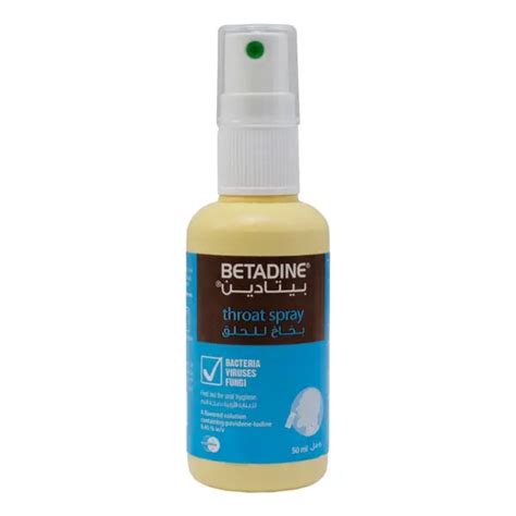 Betadine Throat Spray 50ml Antiseptic Relief For Sore Throat Zoee Care