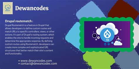 how drupal routematch helps developers create custom urls dewan codes