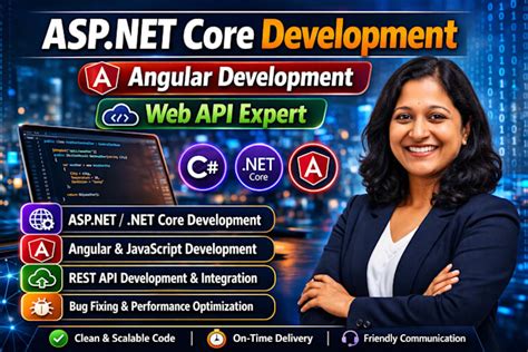 Develop Asp Net Core Mvc Angular Web Application Or Rest Api By
