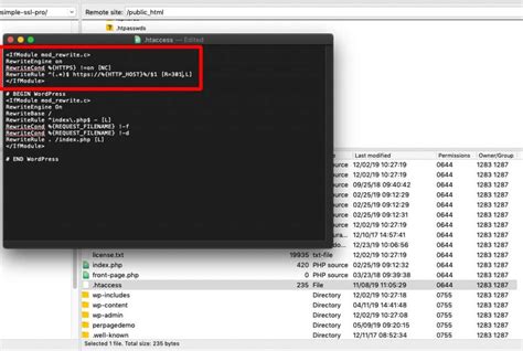 Manually Insert Htaccess Redirect To Really Simple Security