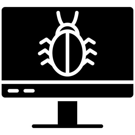 Premium Vector Computer Bug Vector Illustration Style