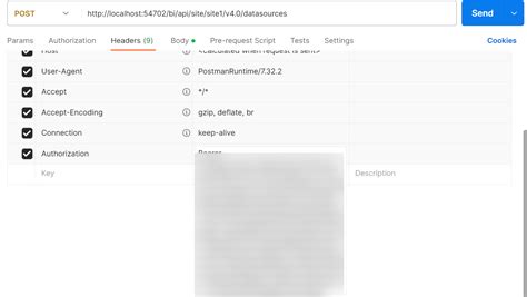 Creating Live Data Source Via Api Calls In On Premises Using Postman