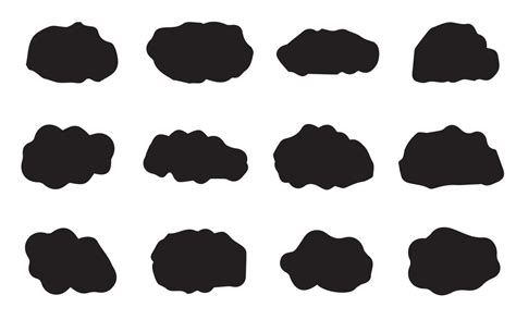 Clouds Collection Of Various Shapes 55207921 Vector Art At Vecteezy