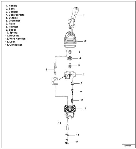 BobCat E35 RIGHT CONTROL LEVER JOYSTICK Parts Identification