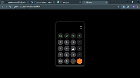 How I Built A Calculator At Codealpha Maryam Rasheed Posted On The Topic Linkedin