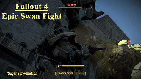 Fallout 4 Epic Swan Boss Fight And Furious Power Fist Showcase Youtube