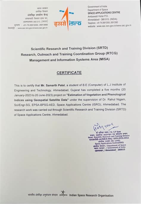 Samarth Patel On Linkedin I Had Completed My Research Training At Sac