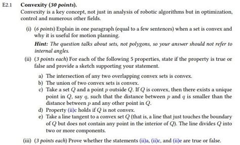 Solved E Convexity Points Convexity Is A Key Chegg