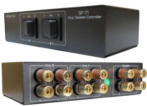 specialty av 2 way amp amplifier receiver to 1 one pair of speakers