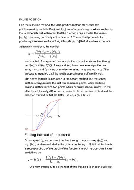 false position pdf