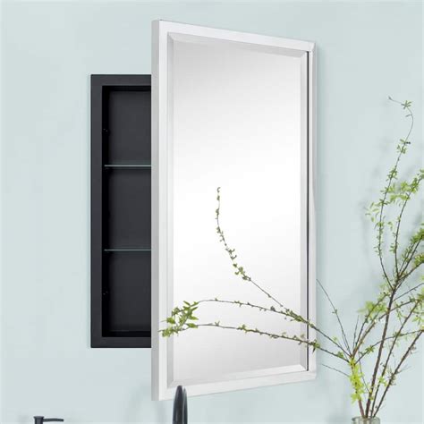 Tehome Aristes Recessed Framed Medicine Cabinet With Mirror And