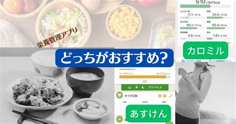 健康管理アプリ『あすけん』と『カロミル』のどっちが良いの？両方使ってみた（無料版） ぺんたの雑記帳