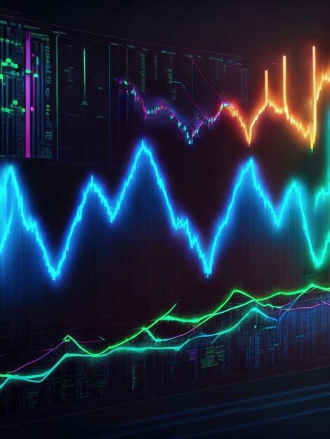Premium Ai Image Market Charts With Financial Graph