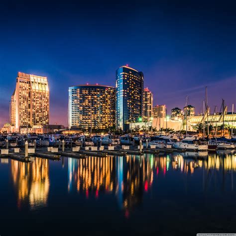 Calm San Diego Night 4k Uhd Wallpaper For Ultrahd Desktop And Tv
