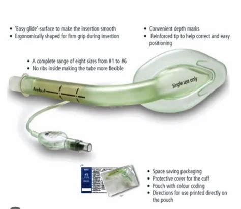 Pvc Ambu Laryngeal Mask Airway Lma Packaging Type Single At Rs 650