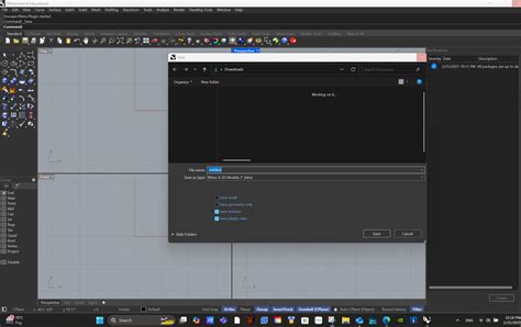 Rhino8 Not Responding When Saving A New File Or Exporting Objects