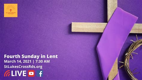 Fourth Sunday In Lent Sunday Worship Service Youtube
