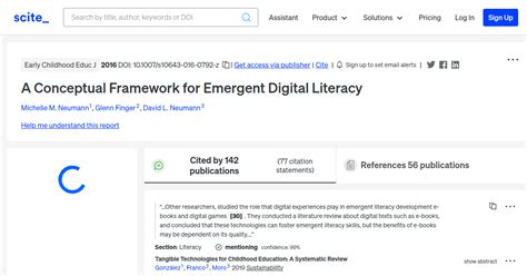 A Conceptual Framework For Emergent Digital Literacy