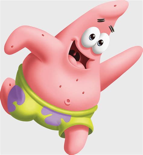 Patrick Star Spongebob Squarepants Character Nickelodeon Cartoon