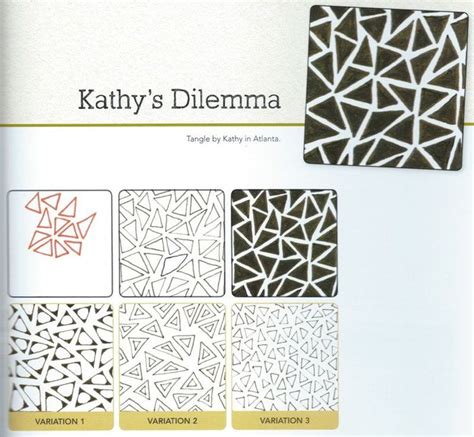 Kathy S Dilemma This Is An Official Tangle Pattern Created By Rick Roberts And Maria Thomas