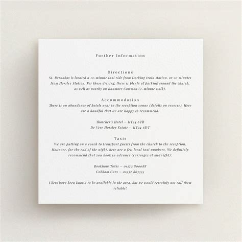 Birds And Wreath In Wedding Information Insert Sheets