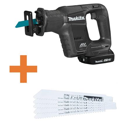 Makita 18v Lxt Sub Compact Lithium Ion Brushless Recipro Saw Kit 20