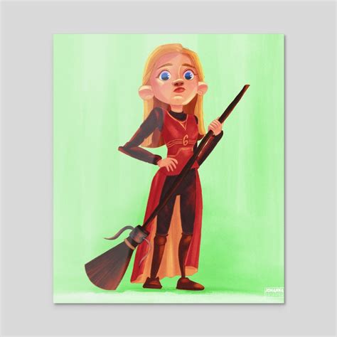 Ginny Weasley Harry Potter Fan Art An Art Print By Johanna Bruyer